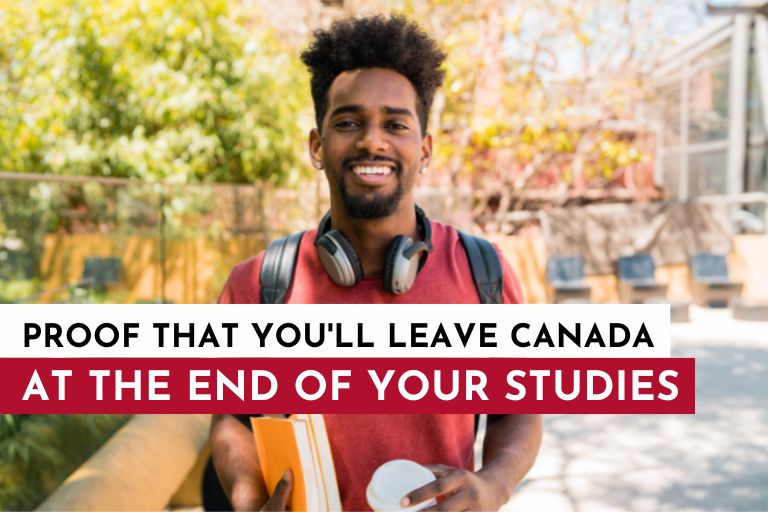 Prove That You'll Leave Canada at the End of Your Stay/Study
