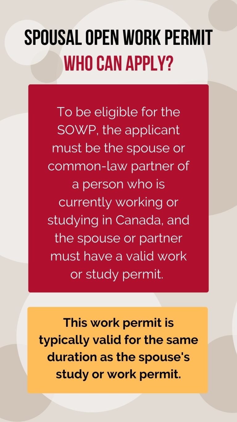 Spouse Open Work Permit Canada, Dependent SOWP Inside Canada